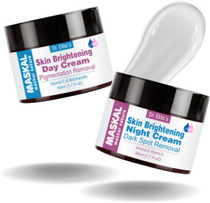 MASKAL Dr Ekta's Skin Brightening Day Night FaceCream Glycolic Acid ...