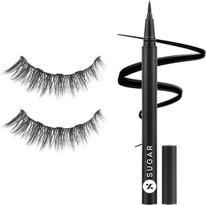 SUGAR Cosmetics Maximeyes Drama Magnetic Eyelashes & Eyeliner - 02 ...