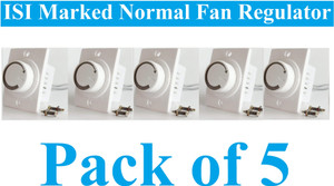 Sauran Pack of 5 ISI Marked Normal Fan Regulator (REG5.2) Conventional ...