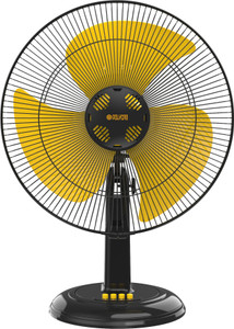 Polycab Aery High Speed Table Fan(Black Yellow) 400 mm 3 Blade Table ...