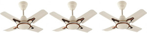 USHA Racer Chrome Ivory Pack of 3 600 mm 4 Blade Ceiling Fan Price in ...