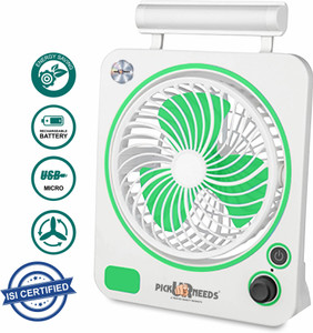 Daily Needs Shop Portable Rechargeable Mini Table Fan with Dual LED ...