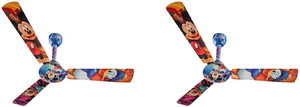 BAJAJ Disney 1200 mm Mickey Mouse & Friends 1200 mm 3 Blade Ceiling Fan ...