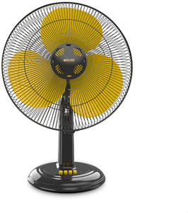 Polycab Aery Table Fan(Black Yellow) 400 mm Anti Dust 3 Blade Table Fan ...