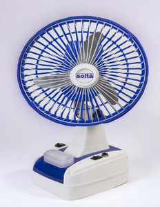 SOLTA MINI AC DC Rechargeable fan with 6V-4.6Ah Battery with inbuilt ...