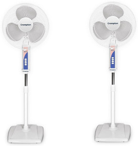Crompton Wave Plus Pack of 2 400 mm 3 Blade Pedestal Fan Price in India ...