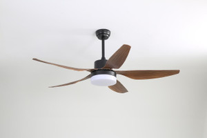 HANS LIGHTINGS Designer Wooden Style 56 Inch 5 Abs Balde Fan with Light ...