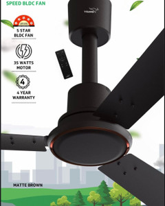 V-Guard Enviro Pro BLDC Motor Ceiling Fan with Remote (1200 mm) with 1 ...