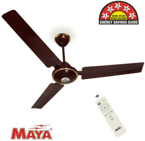 MAYA 5 Star Rated 1200 mm Super Eco Tech BLDC Ceiling Fan with Remote 5 ...