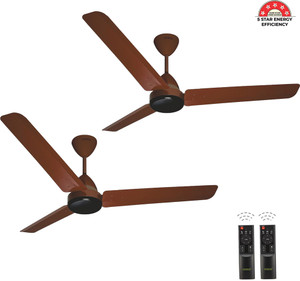 oceco Ecos Brown Combo with 2 Year Warranty BLDC Motor with Remote 1200 ...