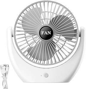 LACCO USB TableFansFolding Rechargeable Fan LED Light And ...