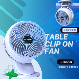 TIED RIBBONS Tied Ribbons Versatile Portable Rechargeable Fan 5 Speeds ...
