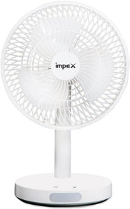 IMPEX Rechargeable Fan (BREEZE D2N) with LED Light with 1 Year Warranty ...