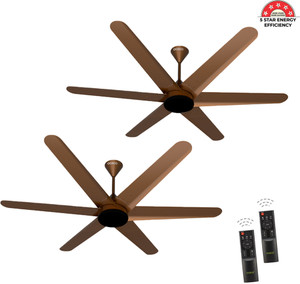 oceco Hexo Brown Metallic 1200mm Combo with 3 Year Warranty BLDC Motor ...