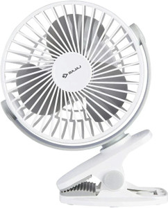 BAJAJ PYGMY MINI FAN BLUE 110 mm 3 Blade Table Fan, White with 2 Year ...