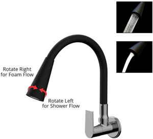 Viking Sink Tap Wall Mounted with 2 Flows Flexible Spout 37840 Faucet ...