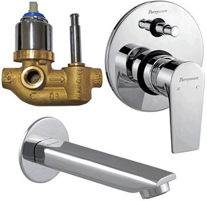 Parryware Praseo Concealed diverter Body With upper Trim with Plain ...