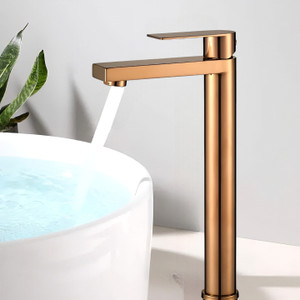 CARNIVAL SS-304 Rose Gold Extended Tall Body Tap for Wash Basin | 12 ...