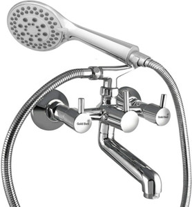Gold Bell Wall Mixer Telephonic with Crutch || Hand Shower Set ...