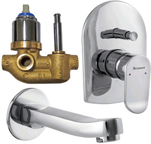 Parryware Alpha Concealed diverter Body With upper Trim with Plain wall ...