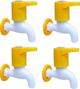 Presti PVC Yellow Royal Bib Cock taps for Bathroom Wash Basins Kitchen ...
