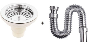 Kopter - Extra Heavy PVC Sink Waste Coupling With Reducer + CHROME ...