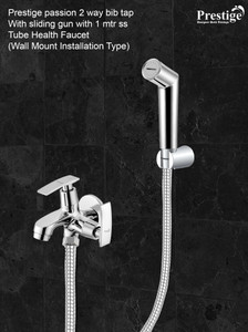Prestige passion 2 way bib tap With sliding gun with 1 mtr ss Tube ...