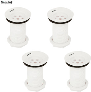 Sanituf ACC-1515-P4 Full Thread Wash Basin Waste Coupling (Pack of 4 ...