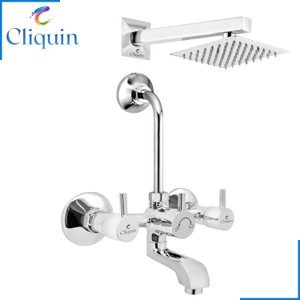 Cliquin Shower-CSTPM107-Florentine Brass Wall Mixer With 190MM L-Bend ...