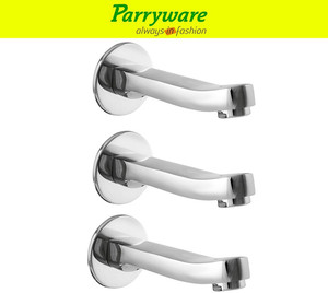 Parryware Alpha brass Plain wall spout tap set of 3 pic 020 Alpha Plain ...