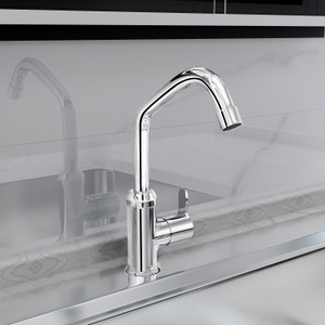 Plantex Pure Brass Flora Sink Cock Table Mounted Tap, Pull-Down Kitchen ...