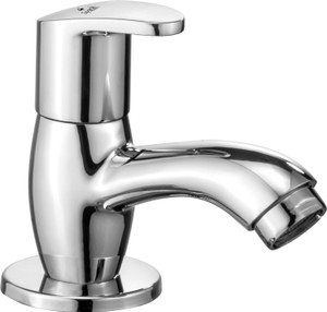 Sparsh Pearl CP Brass Metal Pillar Tap, Silver, Polished, Chrome Finish ...