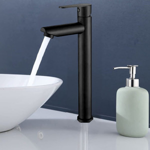 Alligator Black Matt Pillar Cock Tap/Pillar Tap Tall Long Body Foam ...