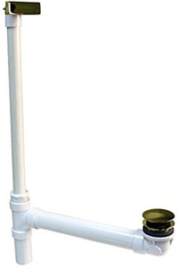 Westbrass 493244Hld 03 Sch. 40 Pvc Tub Waste Tip Toe Drain & Hidden ...