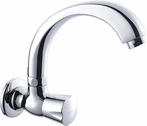 Hindware F730024 Contessa NEO Sink Cock with Swivel (Wall Mounted ...