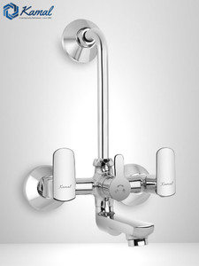 KAMAL Wall Mixer - Cubix Prime| Heavy Brass Build (With Provision for ...