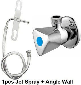 Senkiddpro by Senkiddpro Steel Triangle Angle Tap with Jet Spray Toilet ...