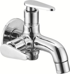 AAKASH 2 in 1 Bib Tap with Wall Flange | Pure Brass | 7 Year Warranty ...