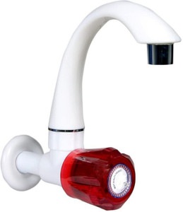 COSVIT Crystal Red PVC Sink Cock for Kitchen Sink (Pack of 1) Kitchen ...