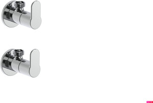 Hindware F690043CP-2 Angular Stop Cock With Wall Flange (Pack of 2pc ...