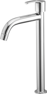 Supreme Brass Tia Tall Pillar Cock (Silver Chrome Finish) 12" Tall Body ...