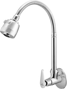 KIMSON by KIMSON Slim EVA Dual Flow Flexible Sink Cock Silver Flexible ...