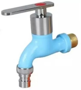 Kyari PVC Miami Nozzle Bib Cock Tap - Blue For Washing Machine ...