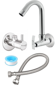 Prestige Central Hole Basin Mixture With Brass Angle Valve and 24inch ...