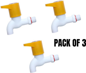 Jag Jal by BBR Lhead Yellow color water tap bathroom tap pack of 3 ...