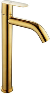 Spazio Premium Quality Full Gold Opal SS-304 Tall Pillar Cock Tap With ...