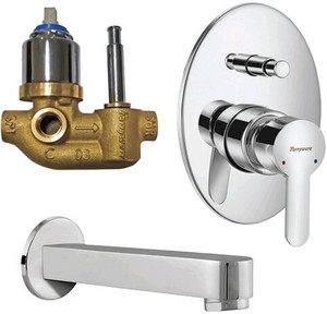 Parryware Claret Concealed diverter Body With upper Trim with Plain ...