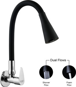 Spazio Vignette Brass Kitchen Sink Cock/Sink Tap Faucet With Black 360 ...