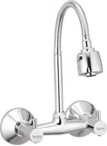 Tapglow Sink Mixer FLT (Extended Spout Elbow Type) SS 304 Flexible ...