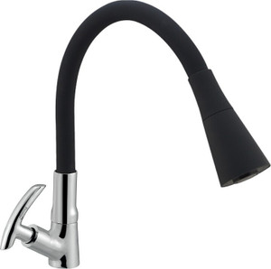 Prestige Swan Neck Flexo Dual Black Pillar Tap Faucet Price in India ...